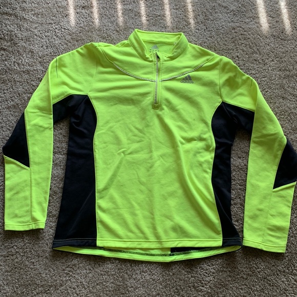 adidas | Sweaters | Adidas Neon Jacket | Poshmark
